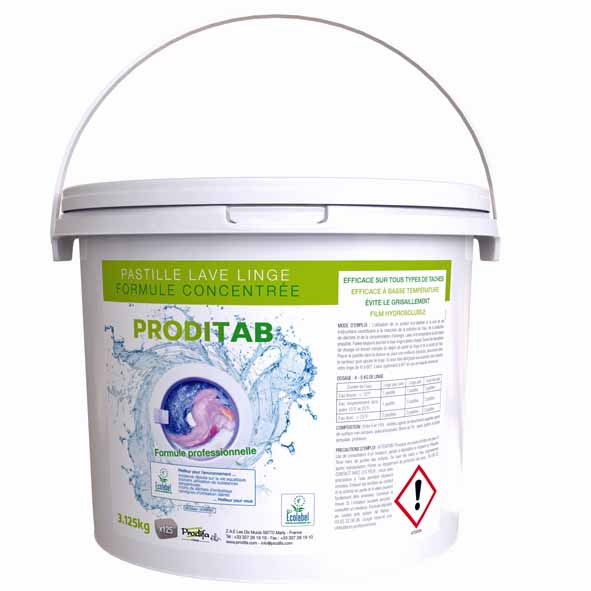 Proditab lessive écolabel en pastilles - Sodisgro