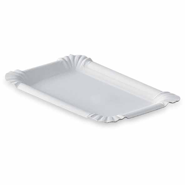 Plateau carton rectangulaire 10x16 cm - Sodisgro