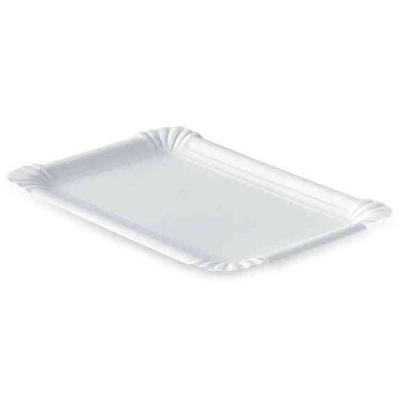 Plateau carton rectangulaire 13x20 cm - Sodisgro