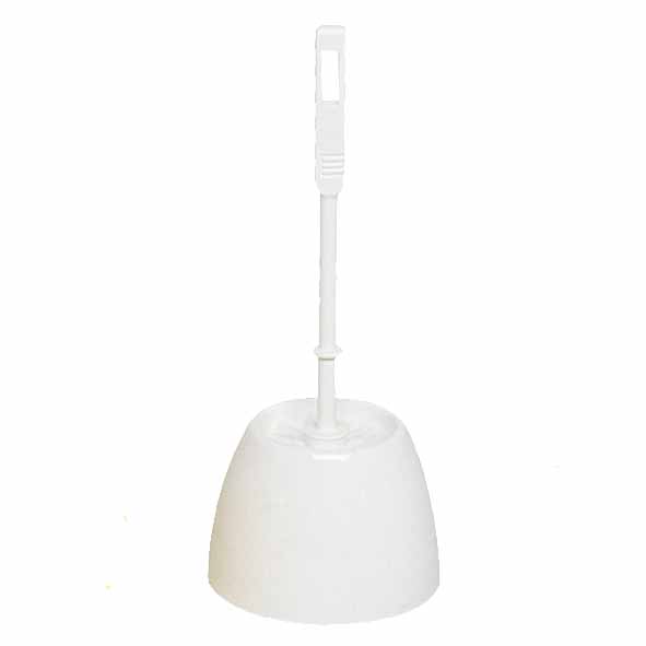 Combiné sanitaire rond blanc socle + brosse wc - Sodisgro